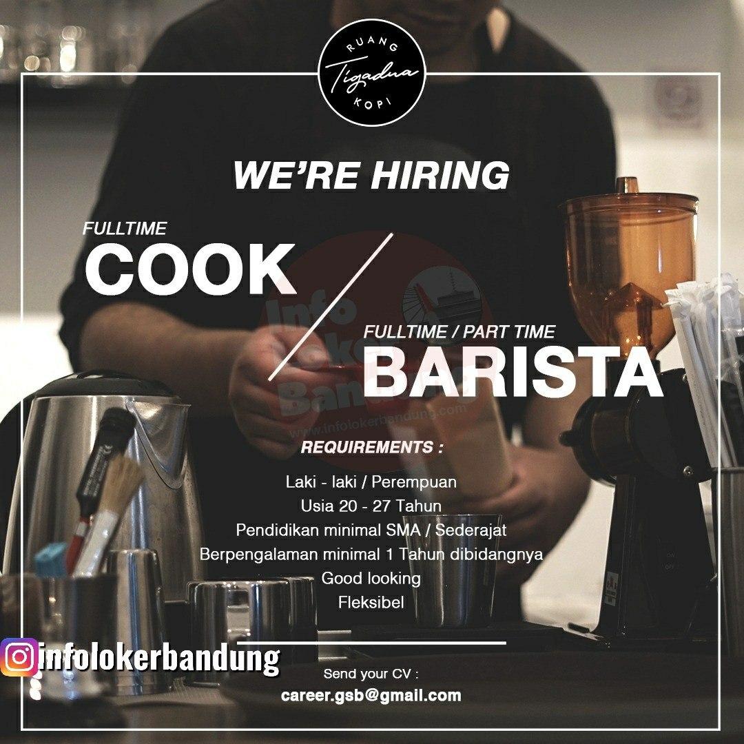 Lowongan Kerja Cook & Barista Ruang Kopi Tigadua Bandung Maret 2020 ...