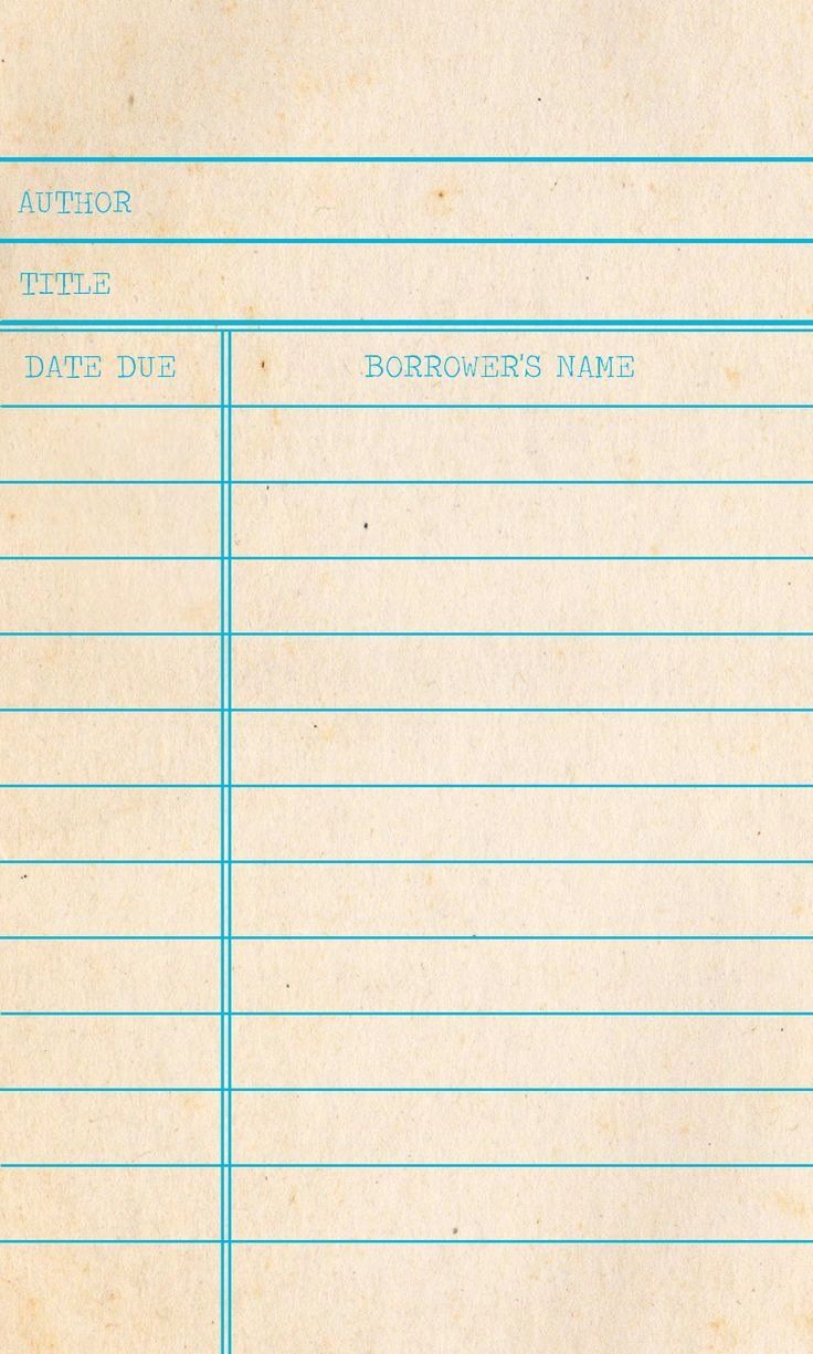 Library Card Invitation Template - Collage Template