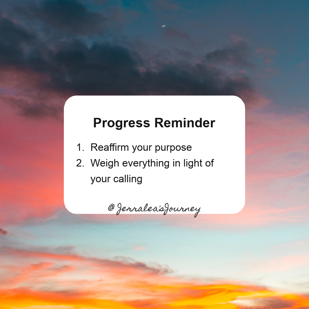 Jerralea's Journey: What is Stopping My Progress?