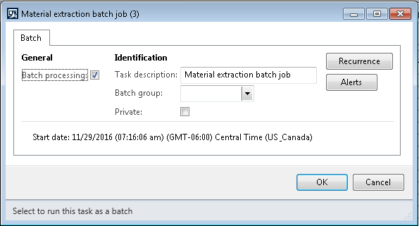 Vimal Axapta: AX 2012: Create a Batch Job through SysOperation Framework