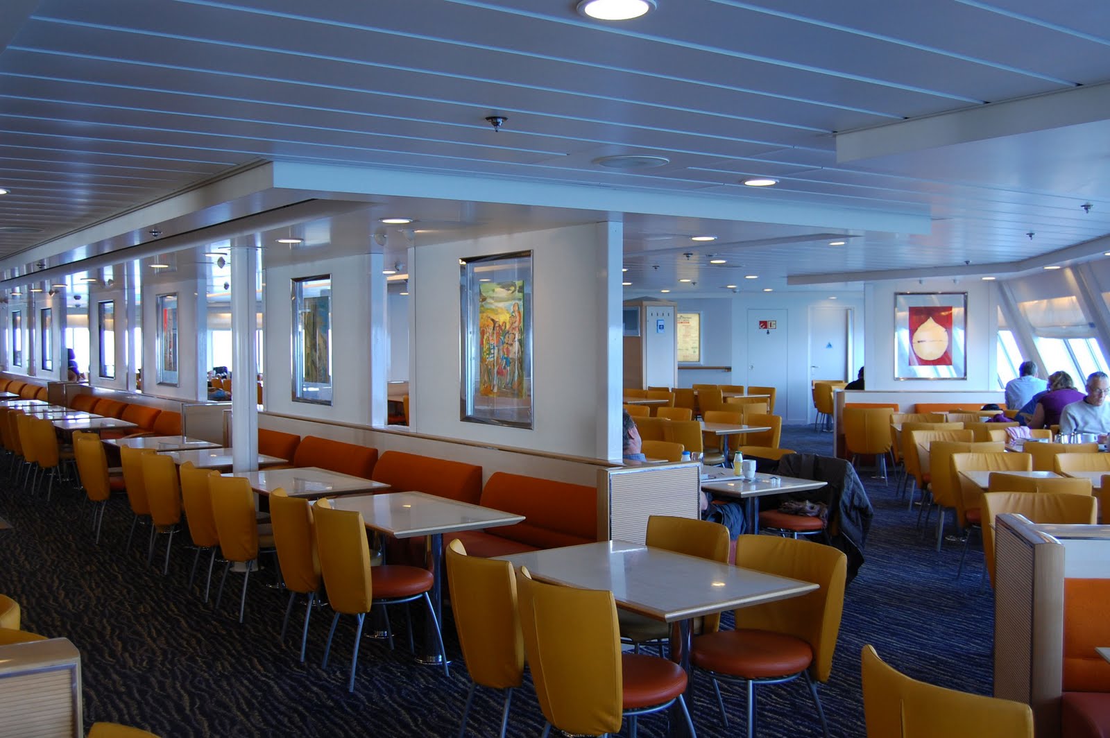 BRITTANY FERRIES: inside cruise ferry "MONT ST MICHEL"