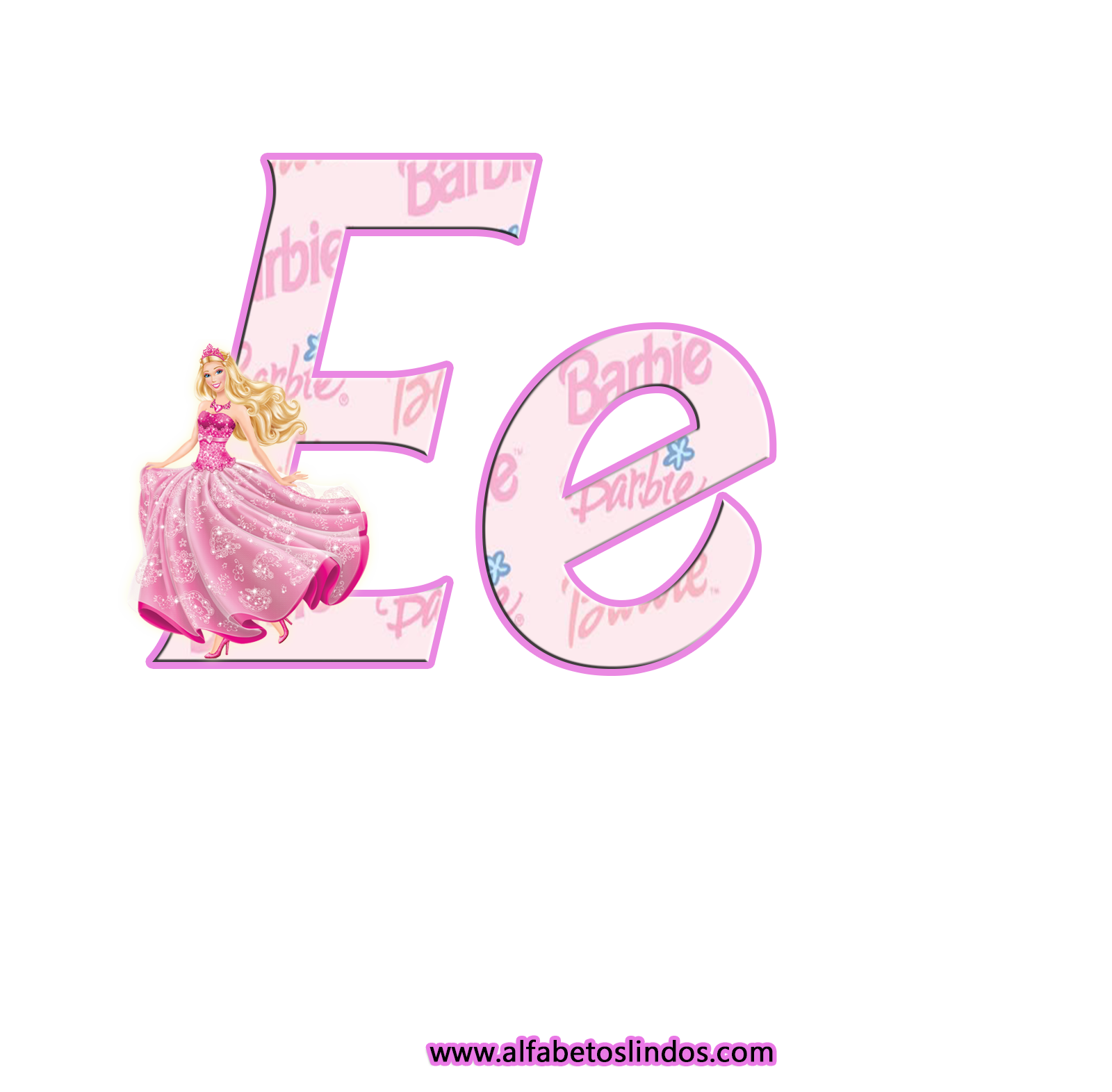 Precioso Alfabeto de Barbie Princesa. - Oh my Alfabetos!