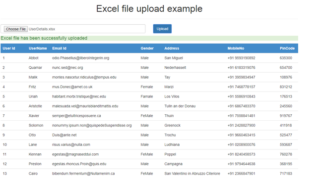 Mithilesh Kumar Singh Import Excel File In Angular 7 Using Web Api And Sql Server