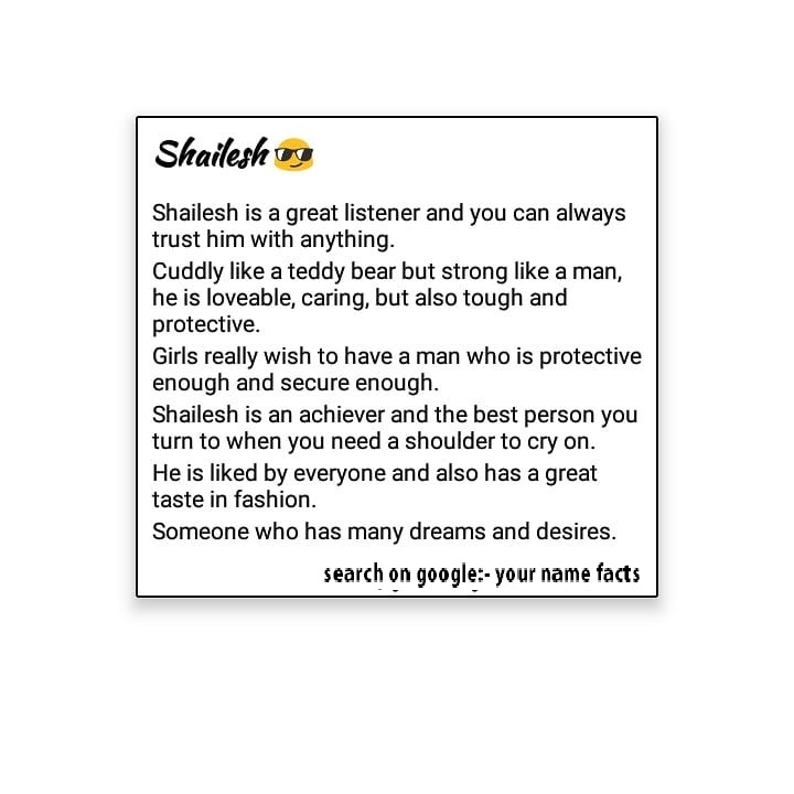 Your Name Facts | check your name facts