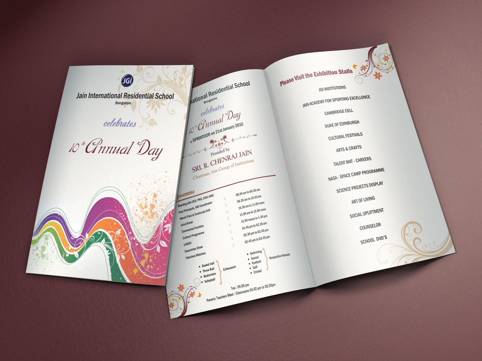 Shoelace Designs: Annual Day Invitation Design