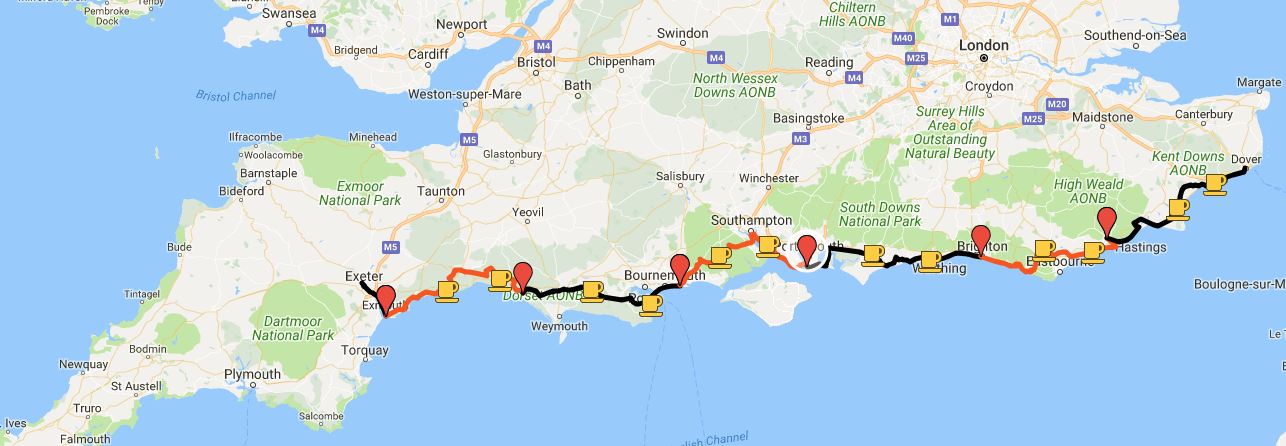 The Cake Crusader: By the Seaside on National Cycle route 2 Day 1 ...