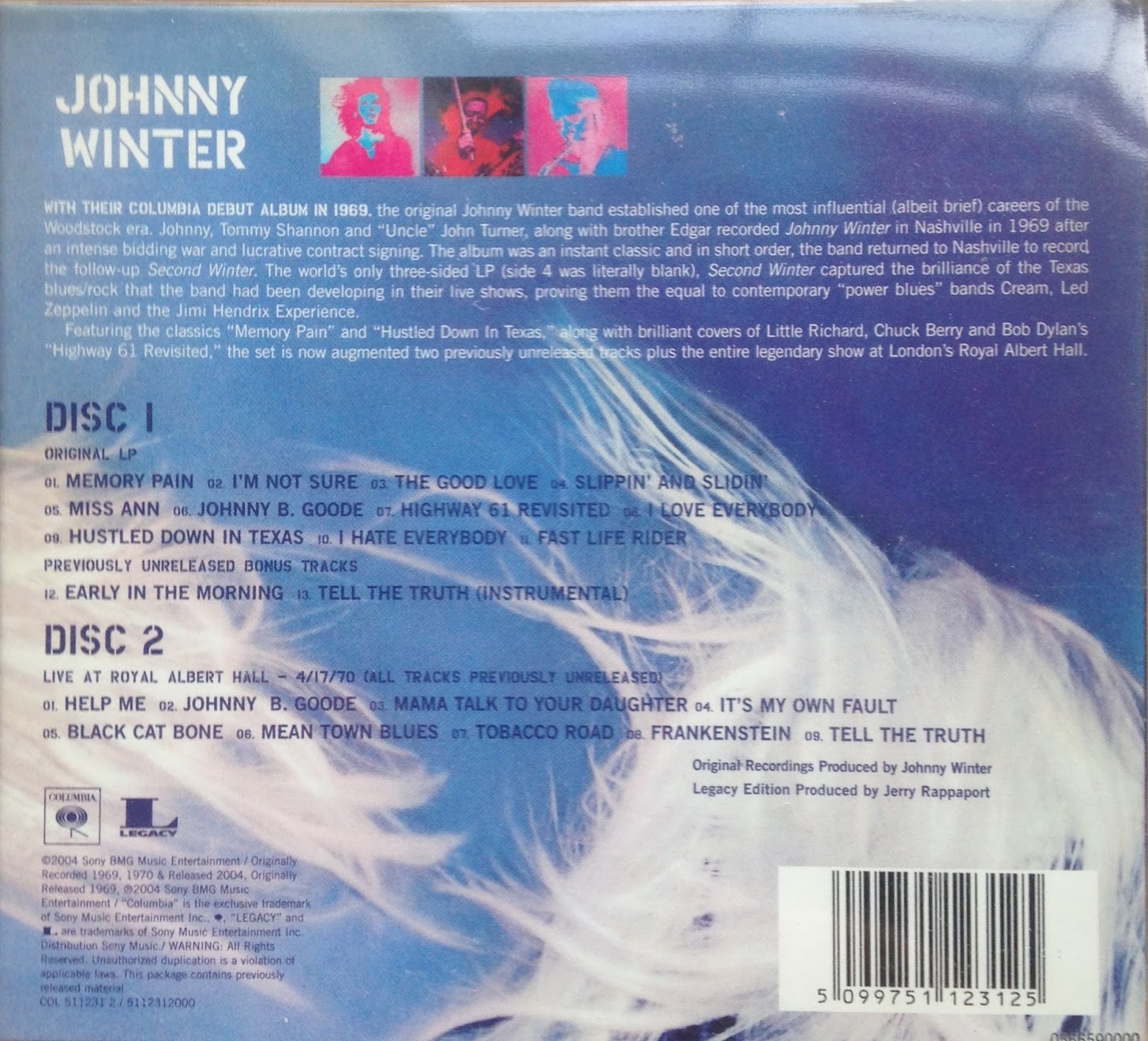 Classic Rock Covers Database: Johnny Winter - Second Winter (1969)