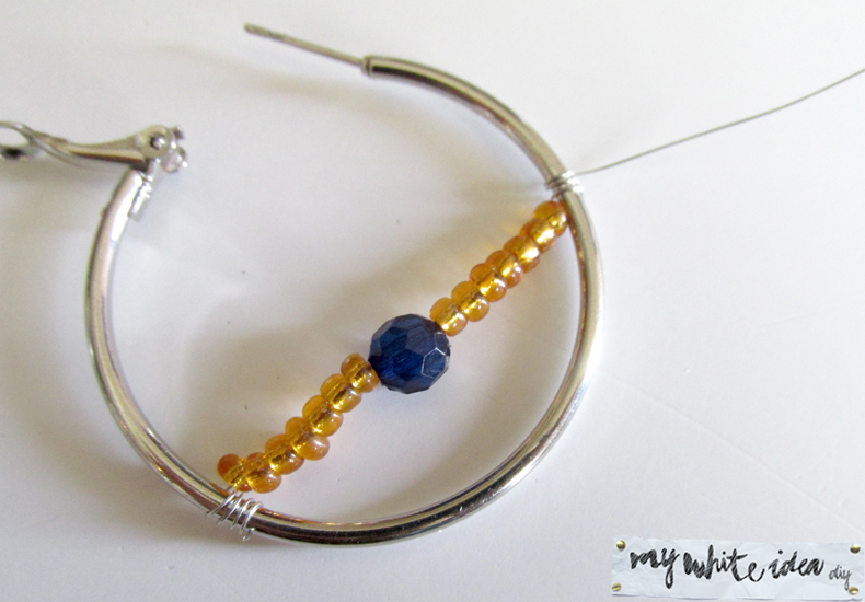 BEADED HOOP EARRINGS DIY | MY WHITE IDEA DIY
