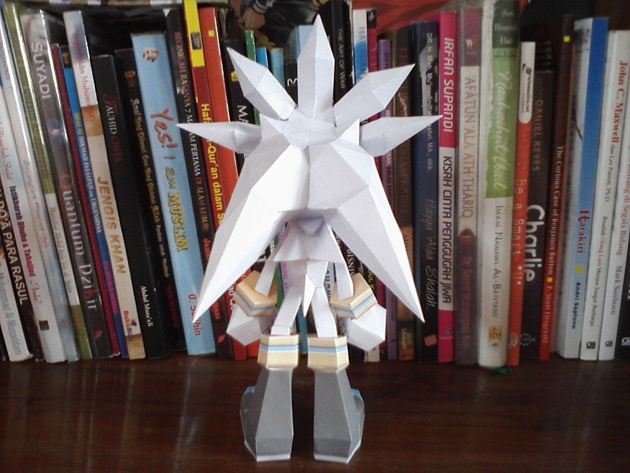 PUTRA'S BLOG: Papercraft Sonic - Silver The Hedgehog