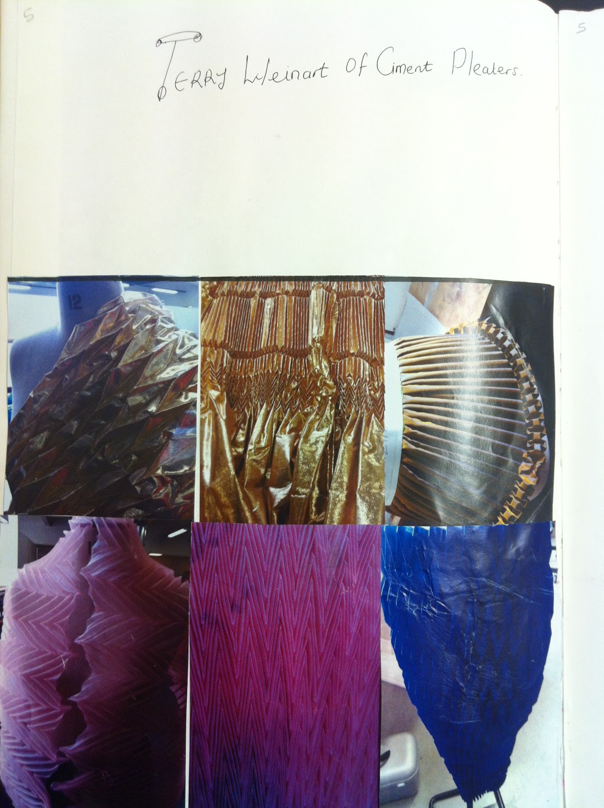 Cutting Edge: WEEK 5 PLEATING EXERCISES /DEVELOPMENT .It was a pleasure ...