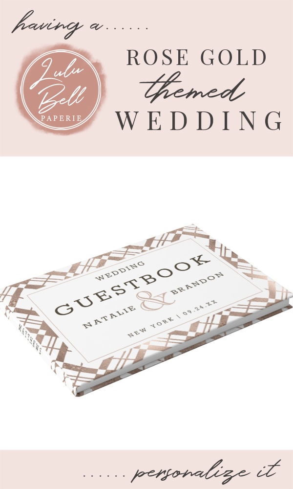 Elegant Rose Gold Plaid Tartan Wedding Invitation Suite - And ...