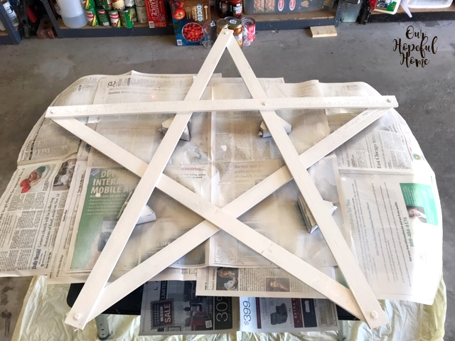 Our Hopeful Home: How To Make Lighted Outdoor Christmas Stars