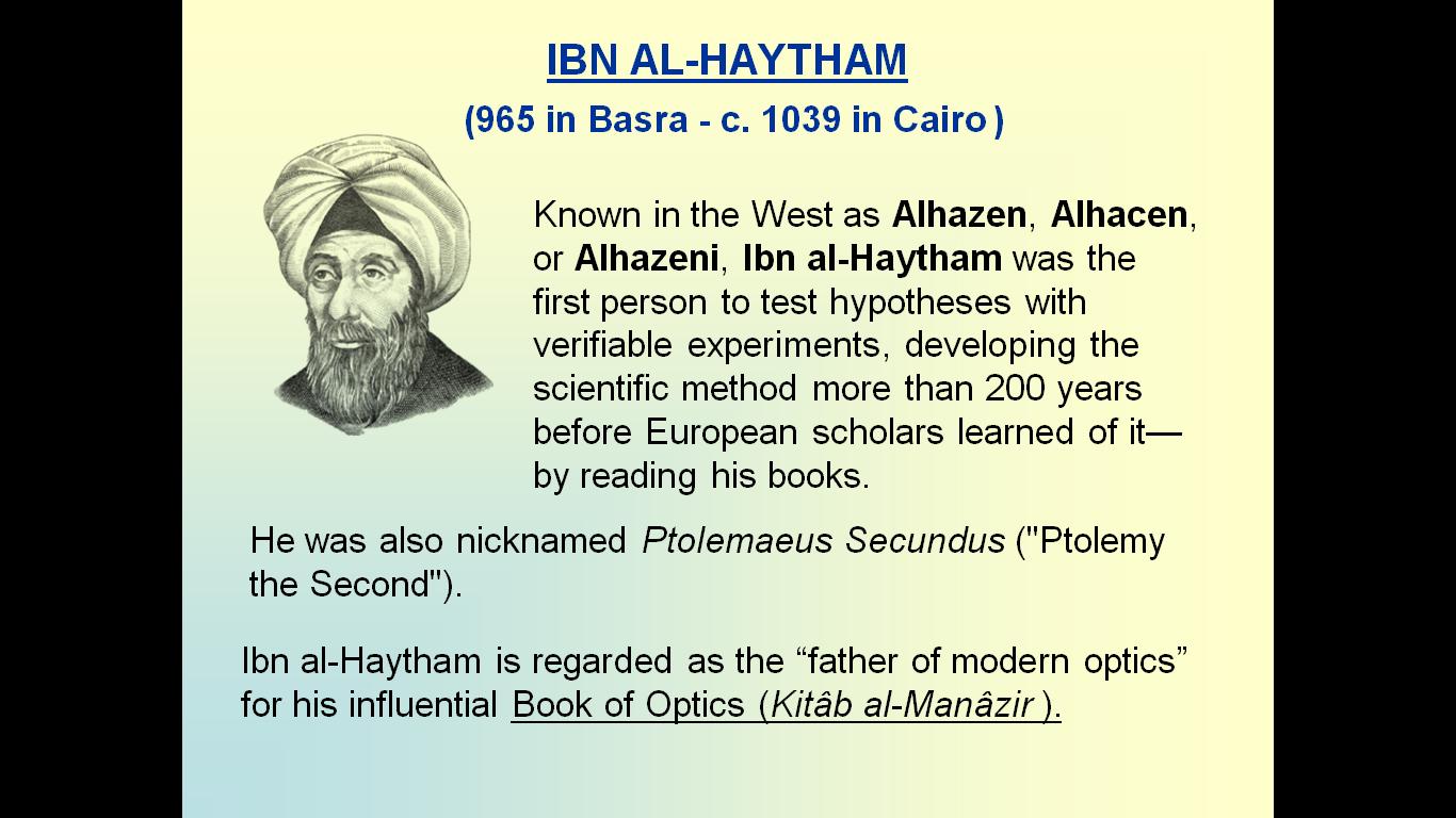 sunnidawah: Muslim Inventions that shaped Modern Day World #1 Camera