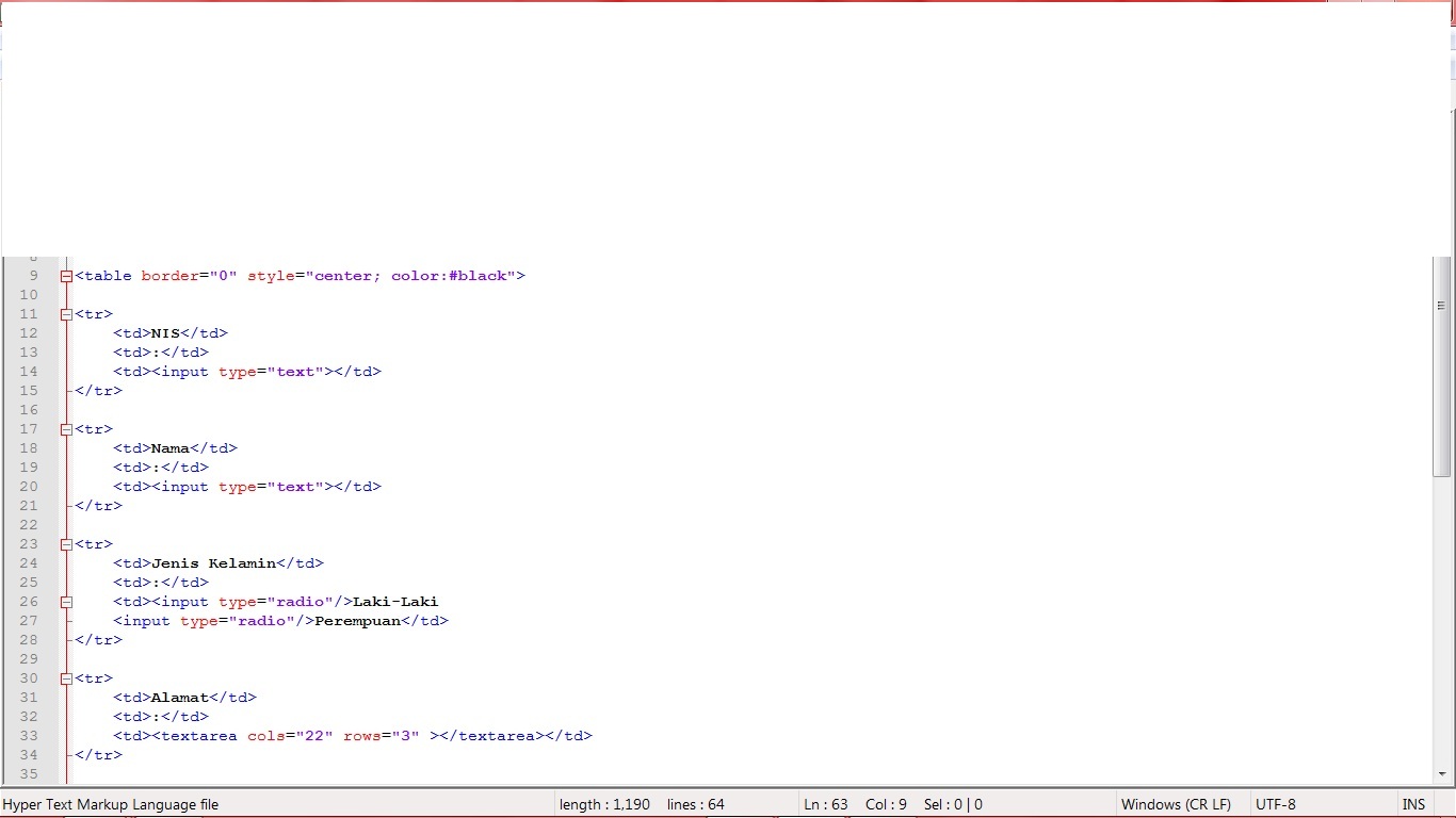 TUTORIAL FORM INPUT DENGAN HTML: TUTORIAL FORM INPUT DENGAN HTML TUTORIAL FORM INPUT DENGAN HTML: TUTORIAL FORM INPUT DENGAN HTML