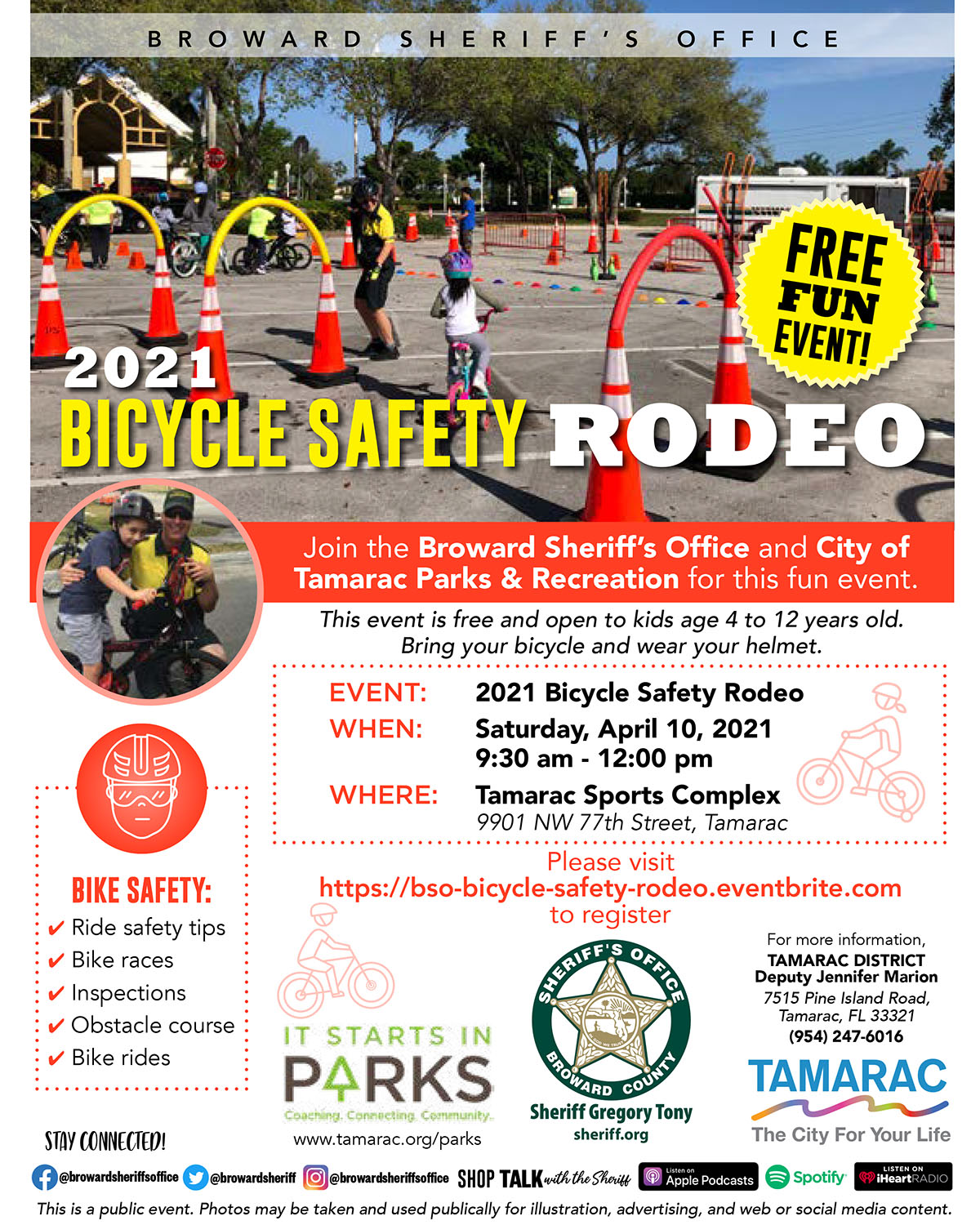 City OF Tamarac 2021 Bike Safety Rodeo | Miami Bike Scene