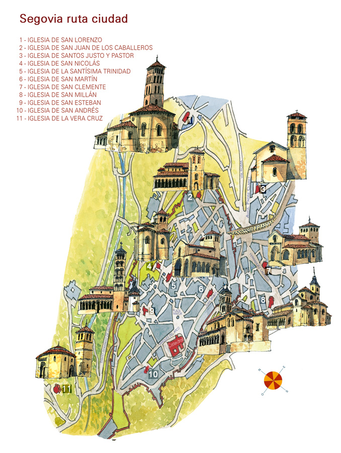 Baúl del Arte: GUÍA BREVE DEL ROMÁNICO DE LA CIUDAD DE SEGOVIA