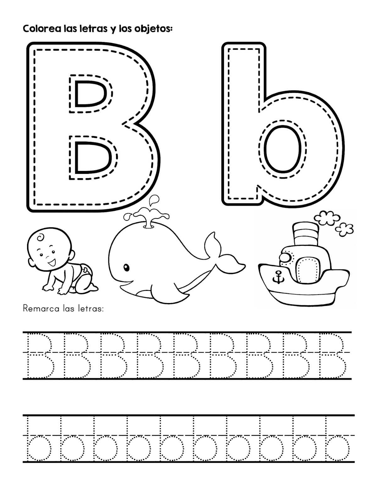 Abecedario para colorear | Materiales Educativos para Maestras