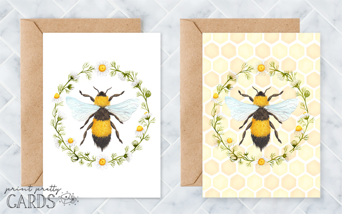 Free Printable Bee Cards | Print Pretty Cards