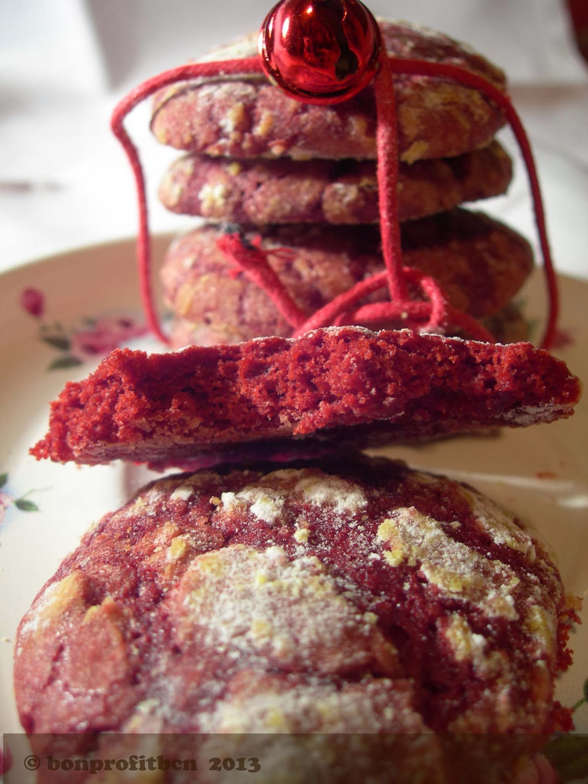 Bon profit...: Galletas craqueladas rojas