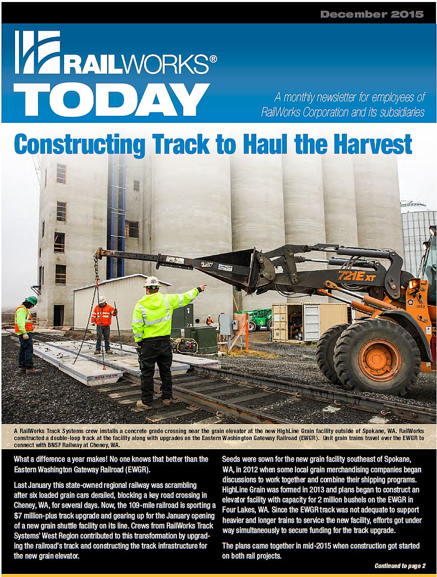 Big Bend Railroad History: Highline Grain Builds Facility