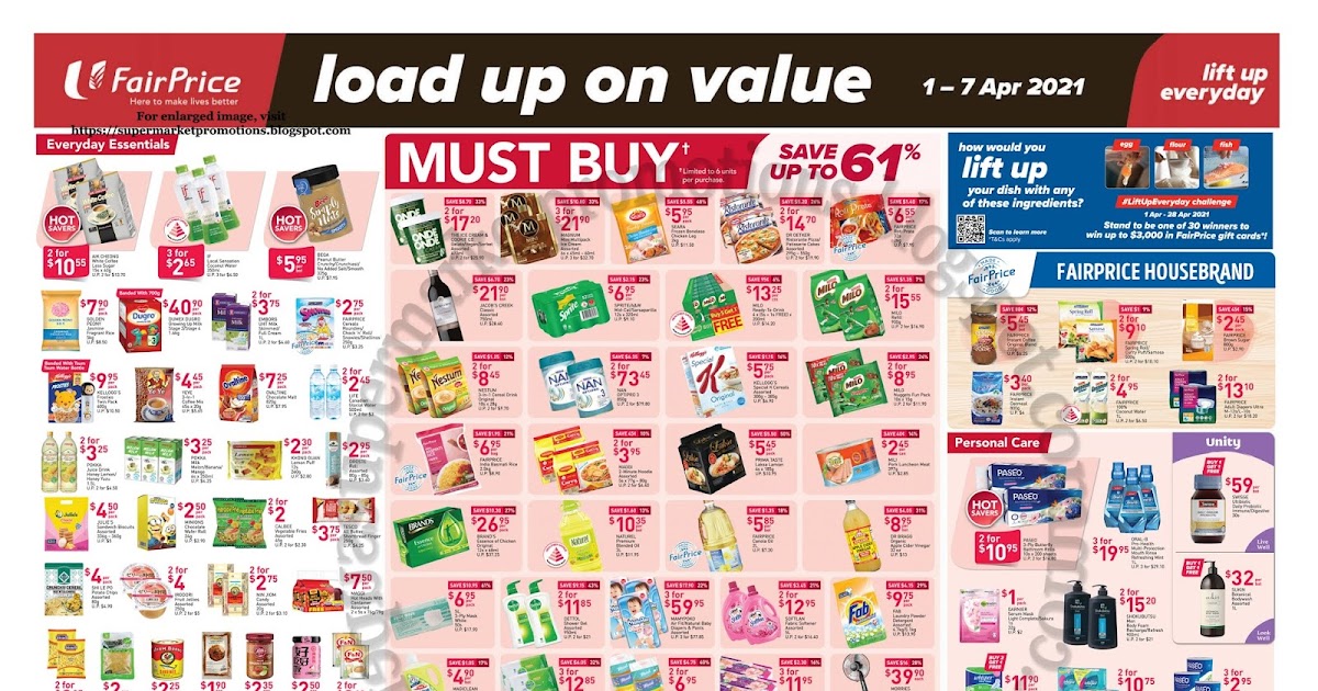 NTUC FairPrice Weekly Promotion Ad 01 - 07 April 2021 ~ Supermarket ...