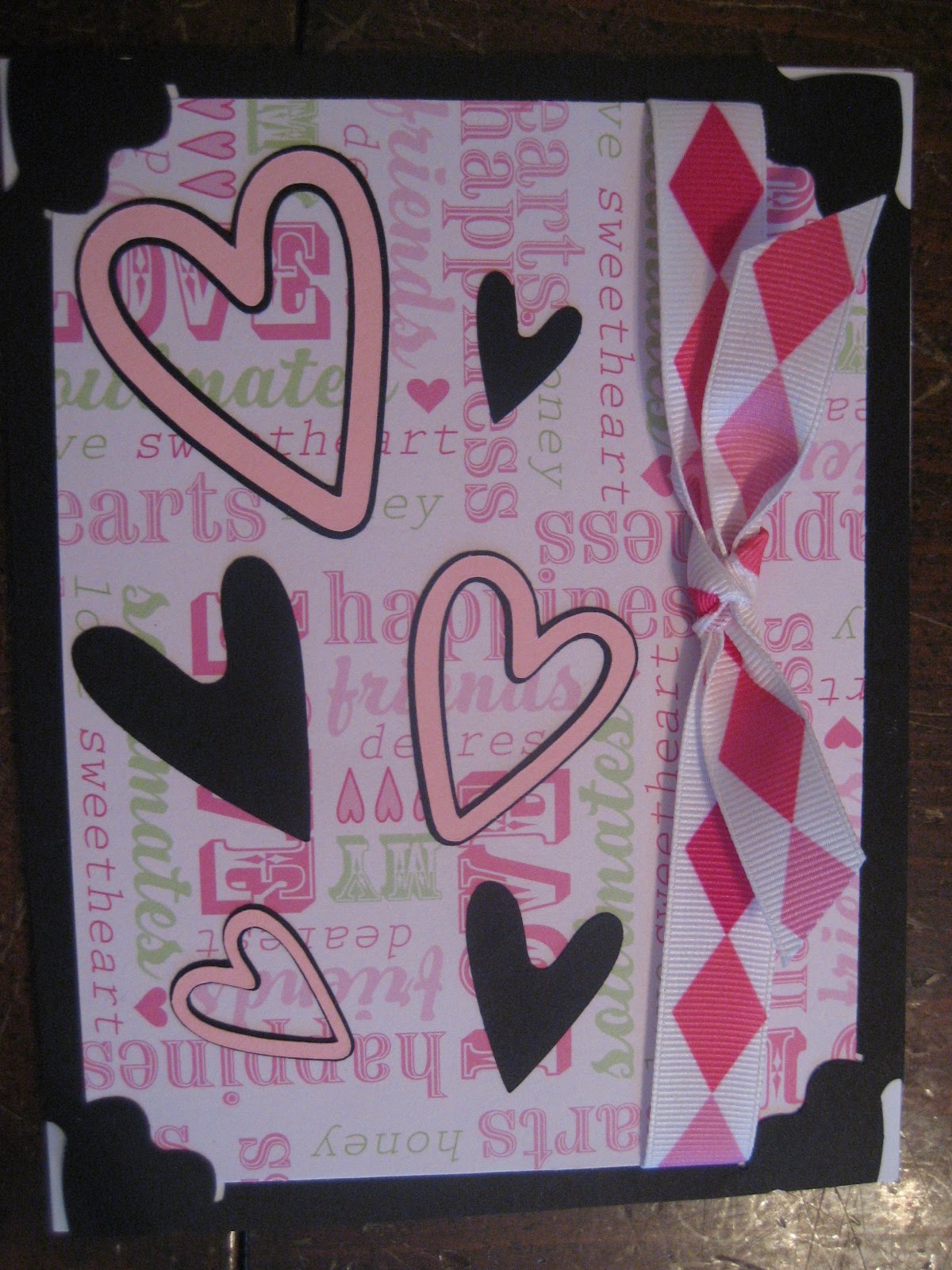 Scrappinlils Creative Side: Hearts "Anniversary card" or Valentine's card