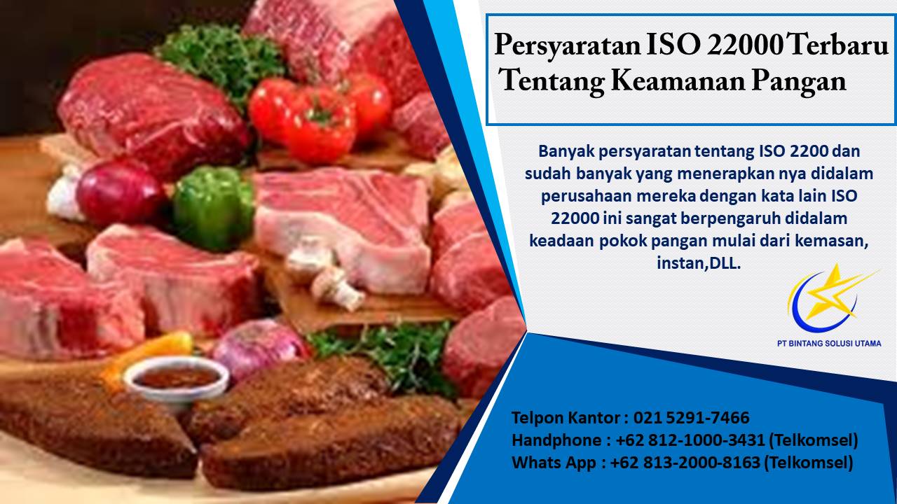 Persyaratan ISO 22000 Terbaru Tentang Keamanan Pangan