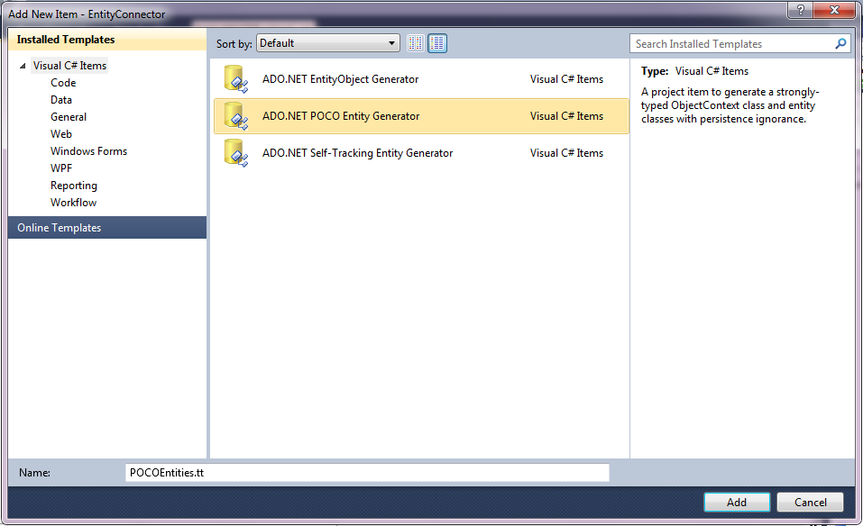Aspiring Architect Entity Framework 40 Poco