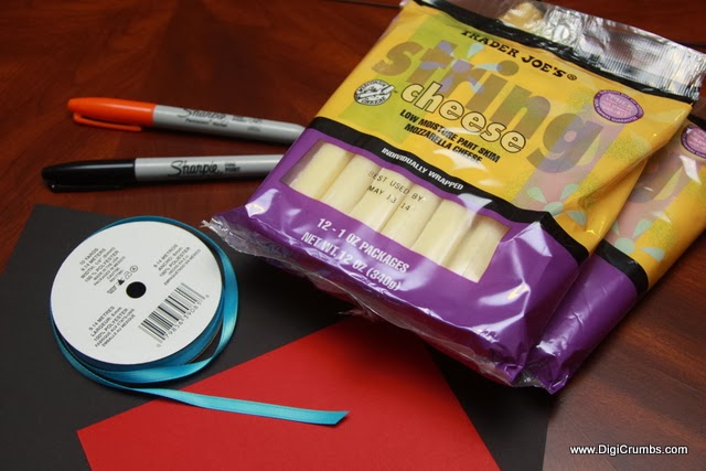 DigiCrumbs: String Cheese Snowmen - Winter PreSchool Snack