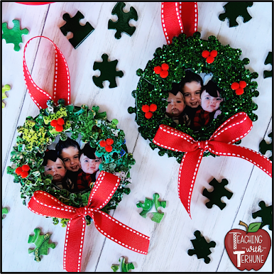 Teaching With Terhune: PUZZLE PIECE CHRISTMAS ORNAMENT PARENT GIFT