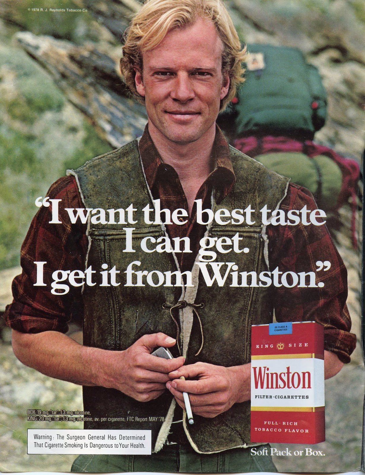 Scanned Vintage Graphics: 1979 Winston Cigarettes Ad