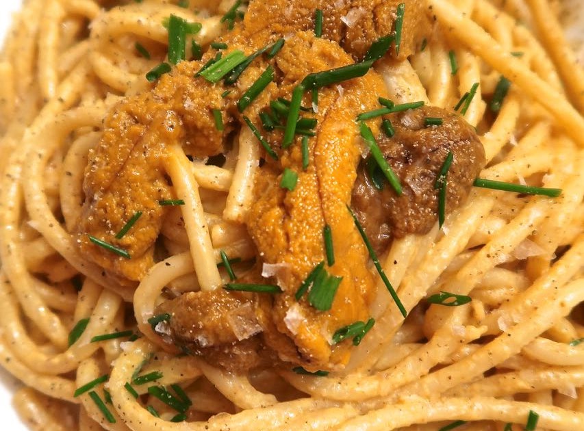 Scrumpdillyicious: Creamy Bucatini ai Ricci di Mare: A Taste of Sicily