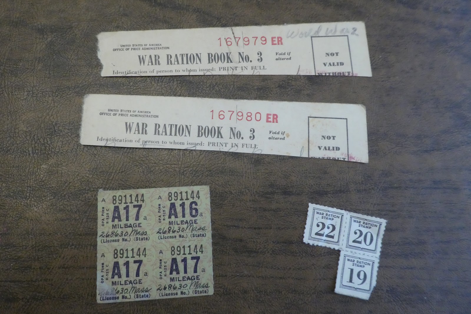 Nutfield Genealogy: World War II Ration Tickets and Tokens