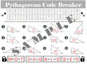 TenTors Math Teacher Resources: Pythagorean Theorem Activity