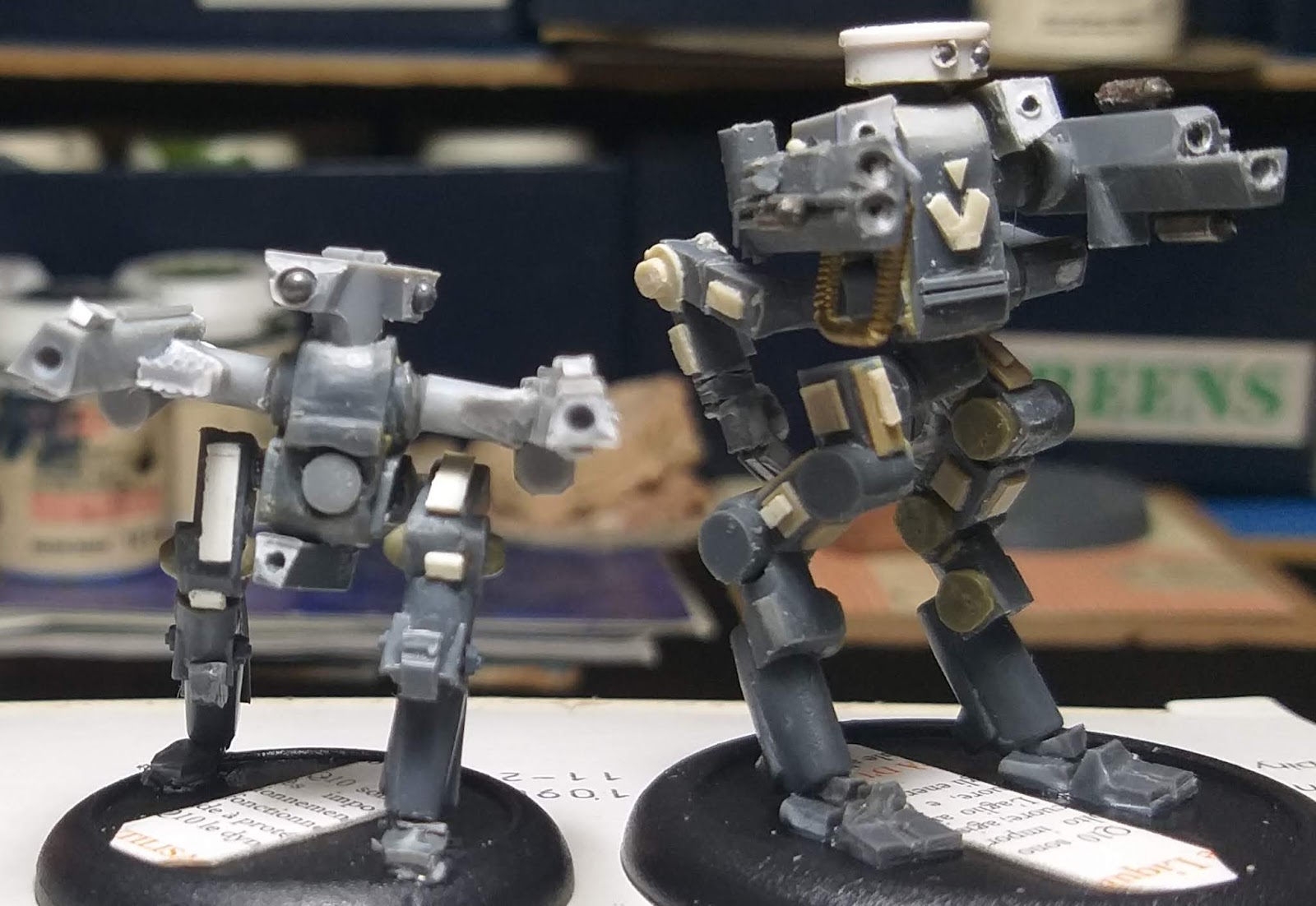 Picts from the Front: Scratchbuilt sprue 15mm mecha