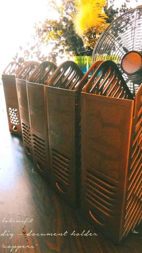 Homeboheme ☾: diy – document holder ‘coppers’