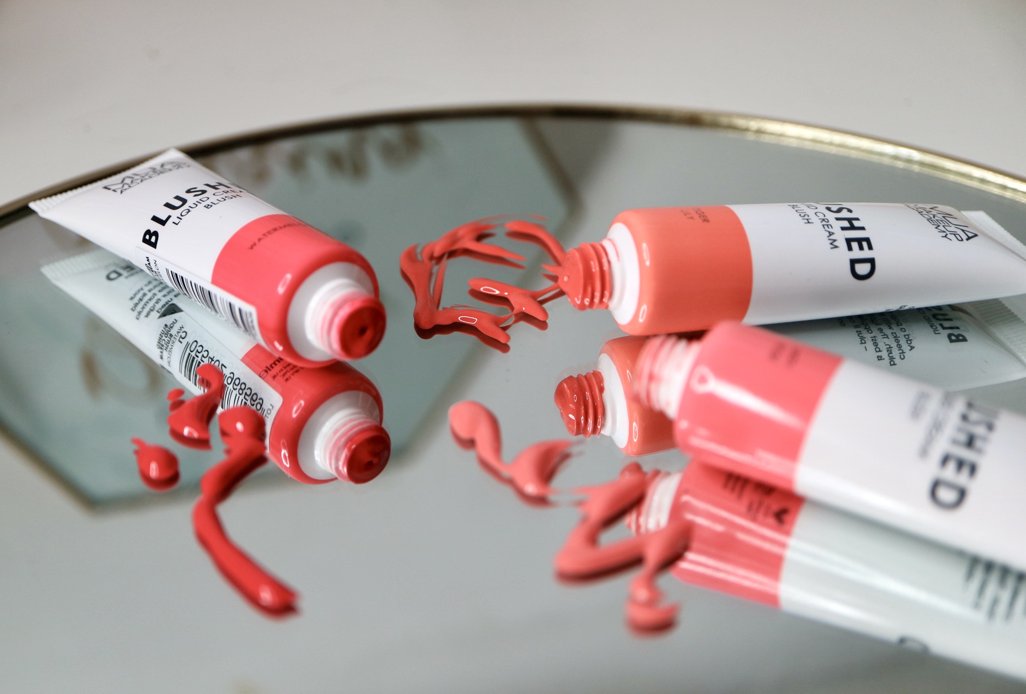 3 small tubes of cream blush by MUA Makeup Academy with texture ...