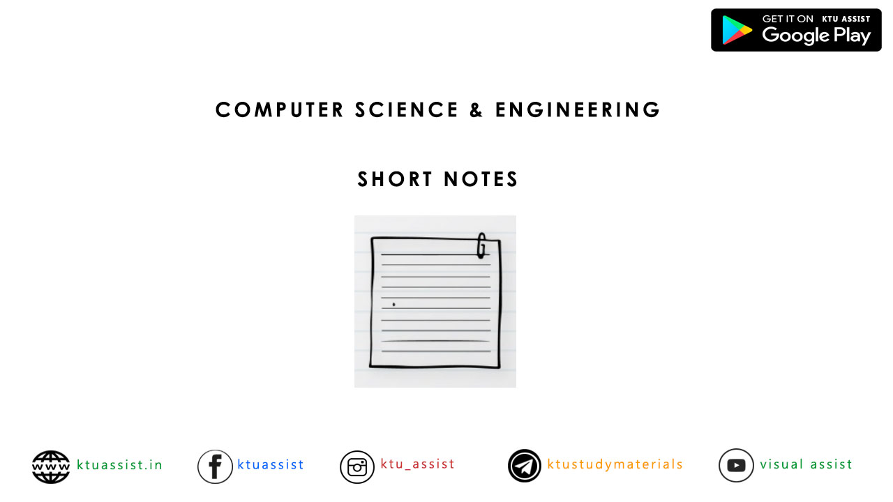 Ktu Cs401 Cg Short Notes Ktu Assist