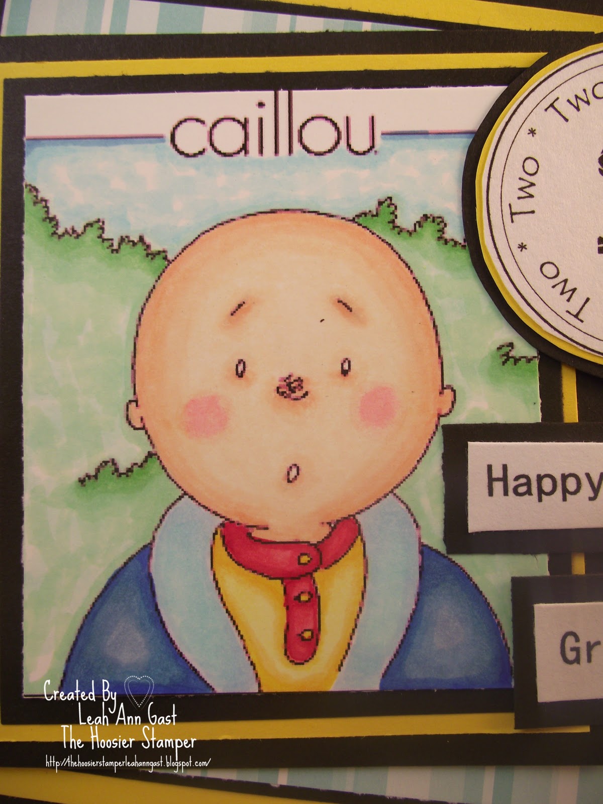 Caillou Birthday Card