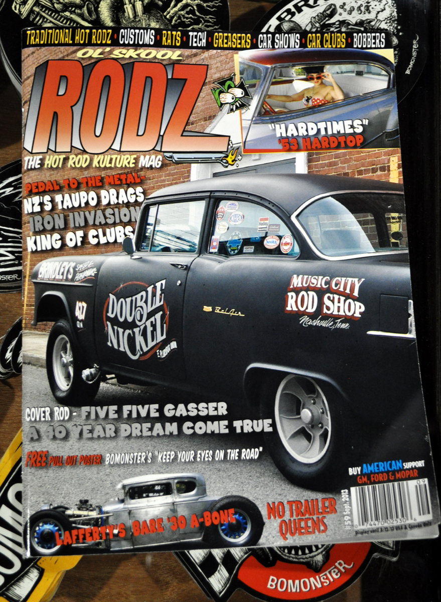 Old Skool Rodz magazine Sept 2013 issue has a feature on BOMONSTER (he ...