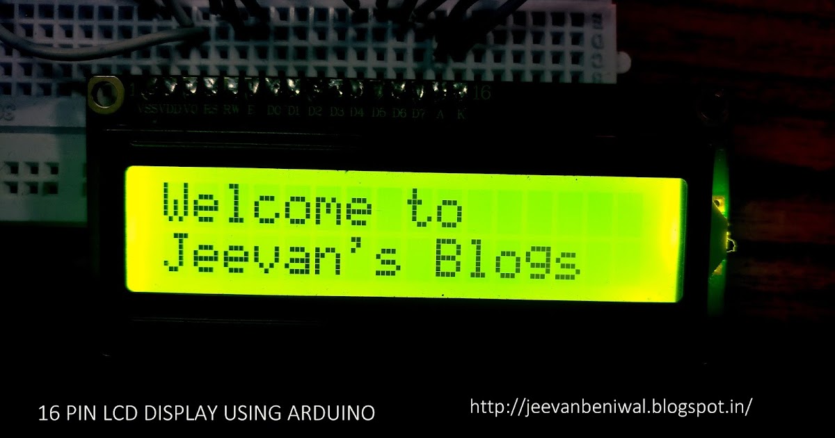 LCD (Liquid Crystal Display) Arduino Interface