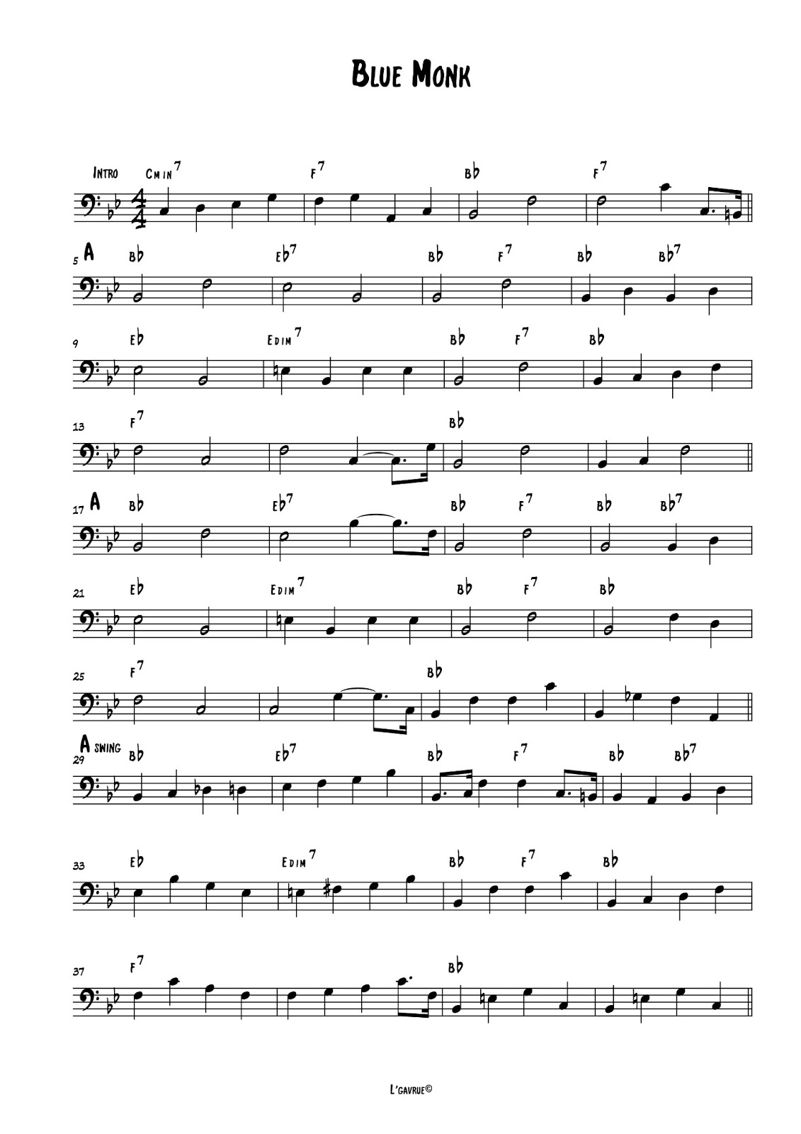 Bass Transcriptions Jazz Standards Bass Line 1 bass-transcriptions-jazz-standards-bass-line-1