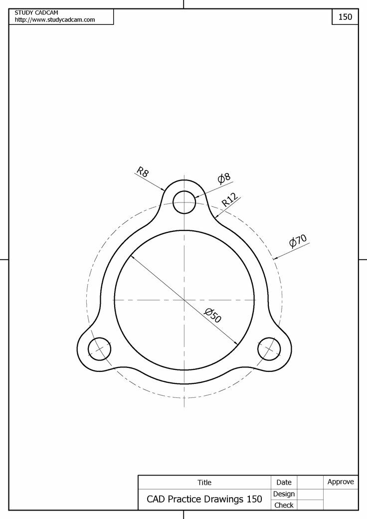 AutoCAD Practice Design #29