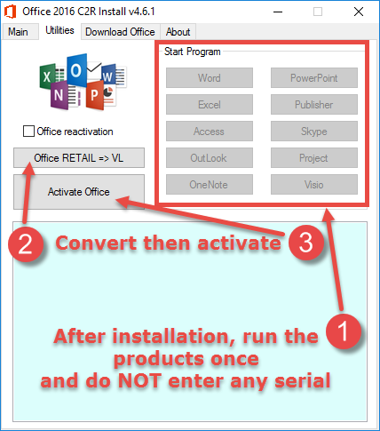 Office 2016 C2R Install v4.6.1, Instalador con Opciones de Office 2016