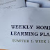 Weekly Home Learning Plan Template and Sample - Deped Tambayan