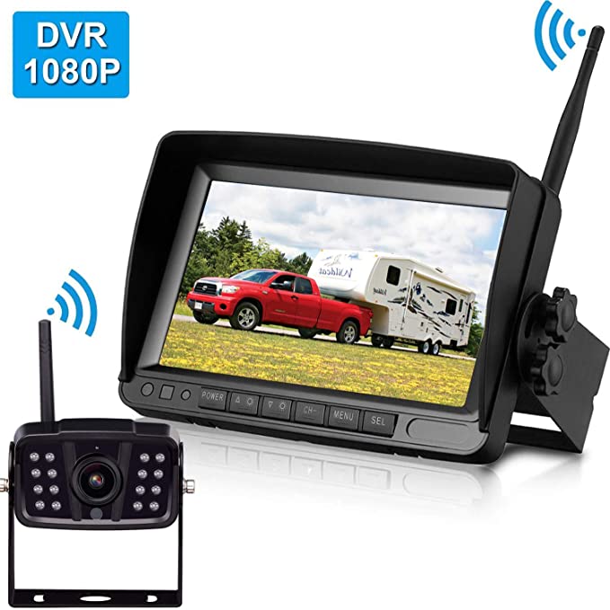 Vehicle Backup Cameras Amtifo FHD 1080P Digital Wireless Backup Camera With 7 DVR Monitor Vehicle Backup Cameras Amtifo FHD 1080P Digital Wireless Backup Camera With 7 DVR Monitor