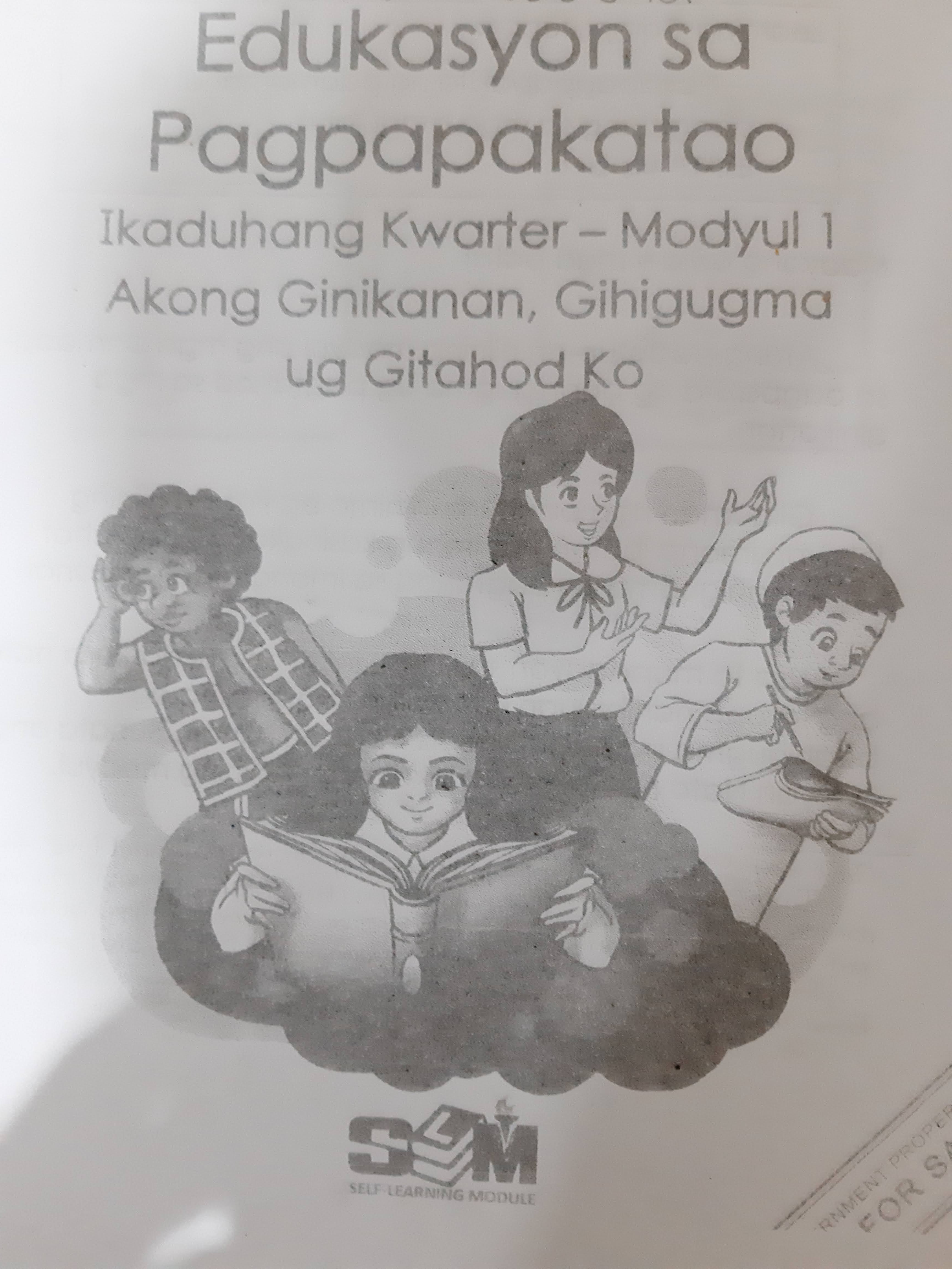 Grade 1 Edukasyon Sa Pagpapakatao ESP Module 1 Second Quarter Jan15 Grade 1 Edukasyon Sa Pagpapakatao ESP Module 1 Second Quarter Jan15