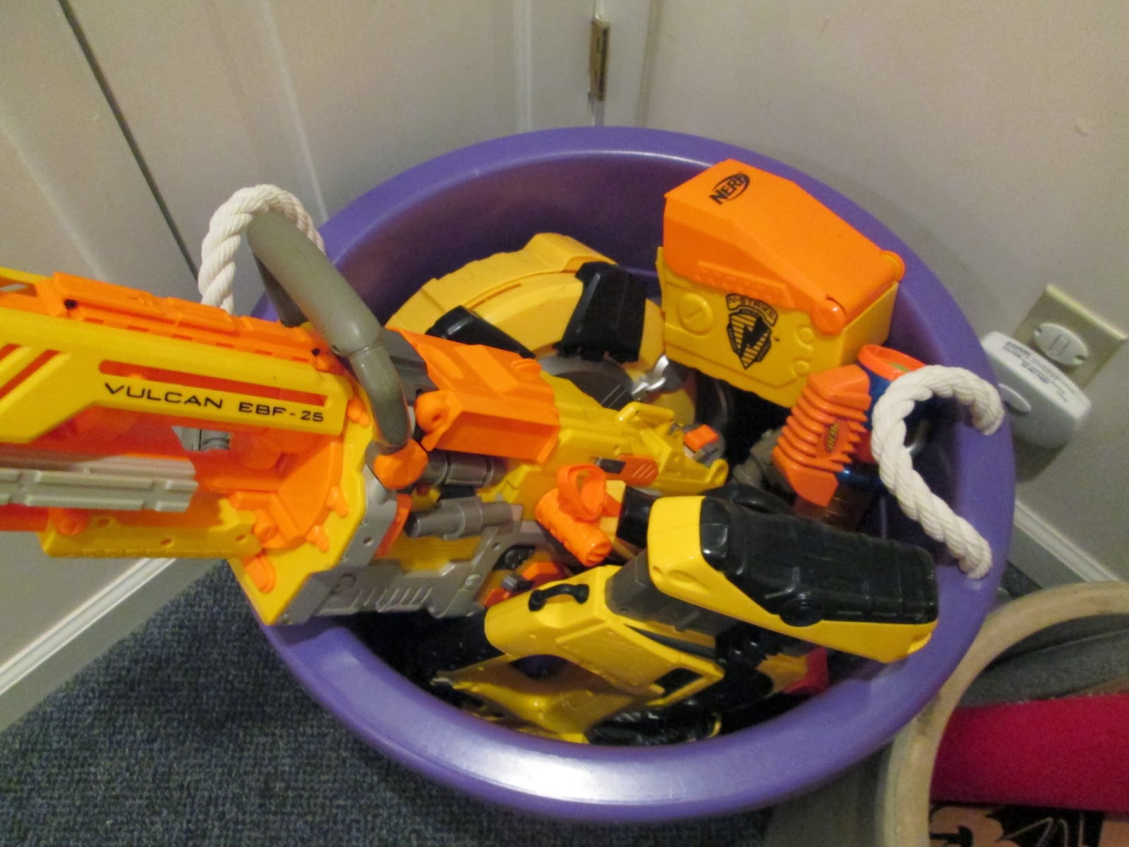 Montessori Messy: Nerf Guns + Wall Map = Fun Geography!