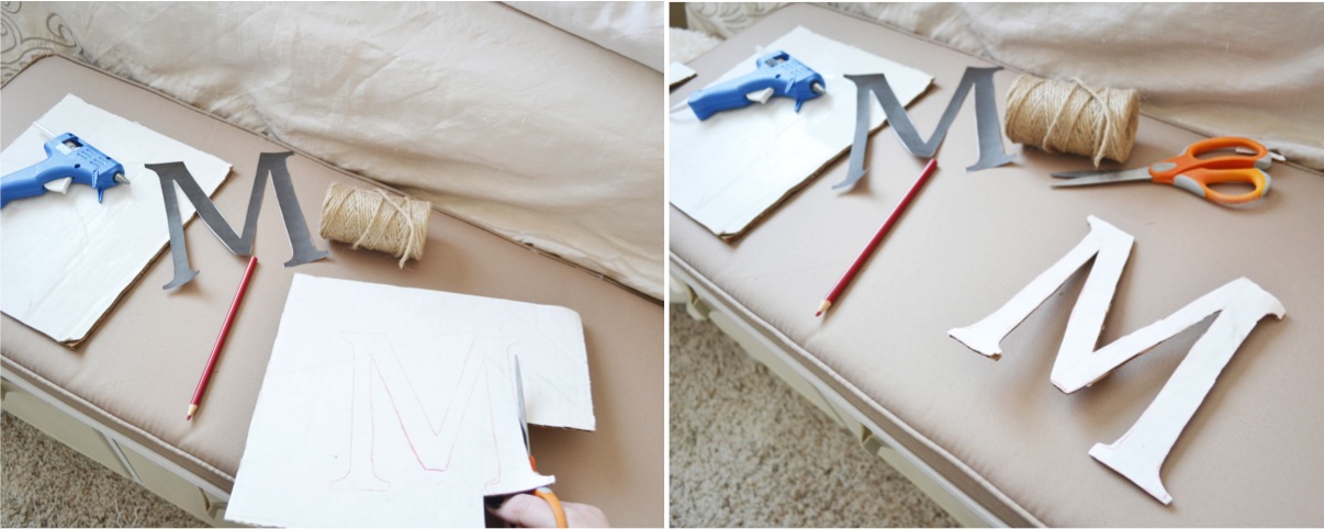 Fawn Over Baby: DIY: Twine-Wrapped Initials