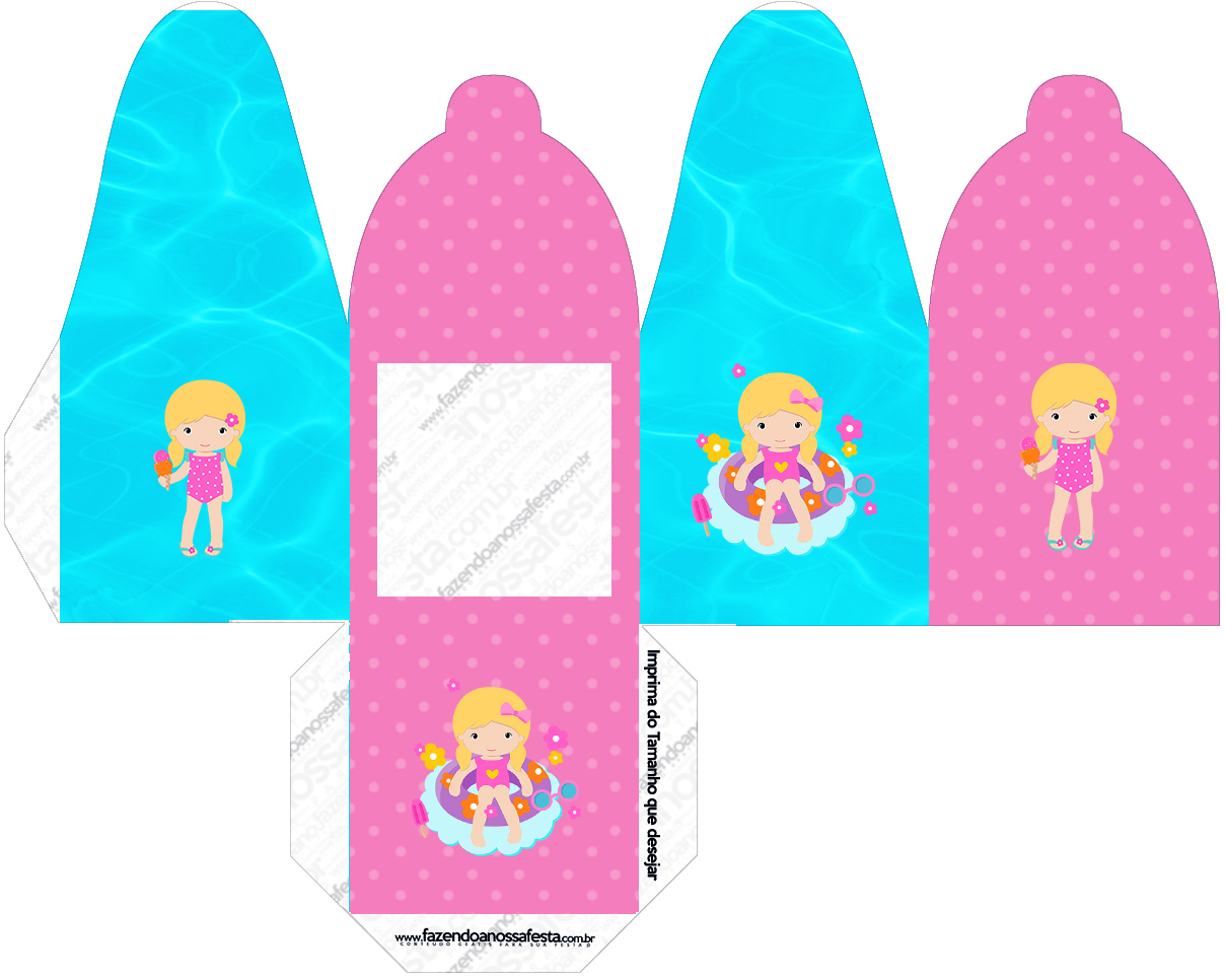Blondie Girl Pool Party: Free Printable Boxes. - Oh My Fiesta! in english